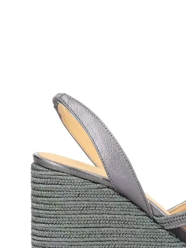 CastaÑer Betty Leather Espadrille Wedges
