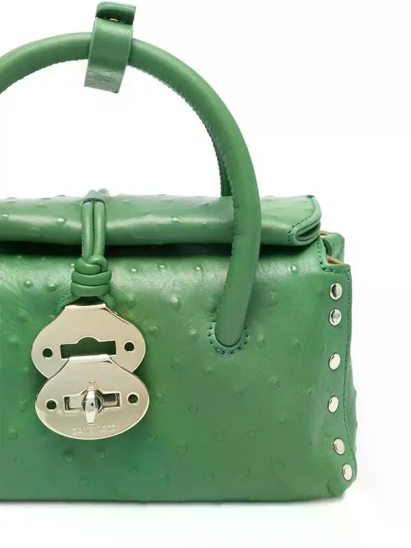 ZANELLATO Baby Dotta Studded Tote Bag - Green