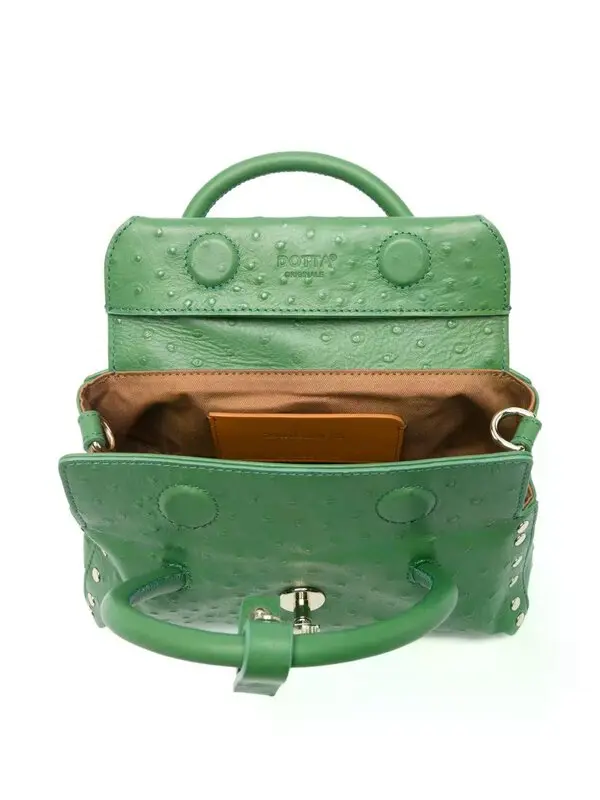 ZANELLATO Baby Dotta Studded Tote Bag - Green