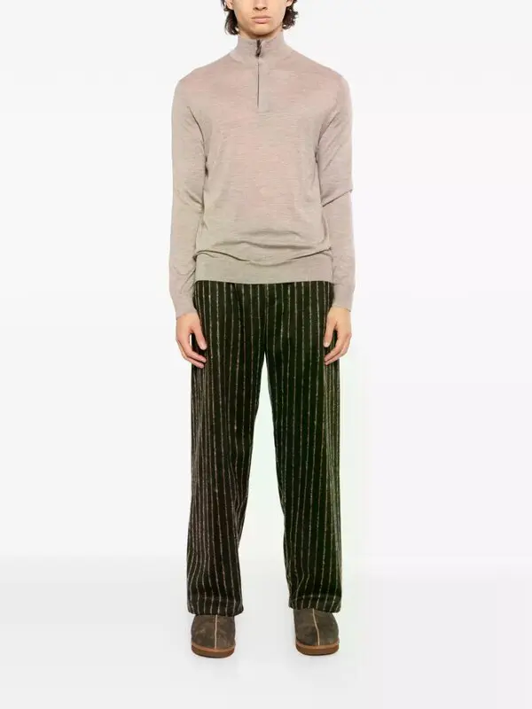 N.peal Regent Zipped Top - Brown