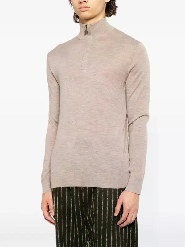 N.peal Regent Zipped Top - Brown