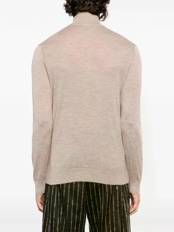 N.peal Regent Zipped Top - Brown