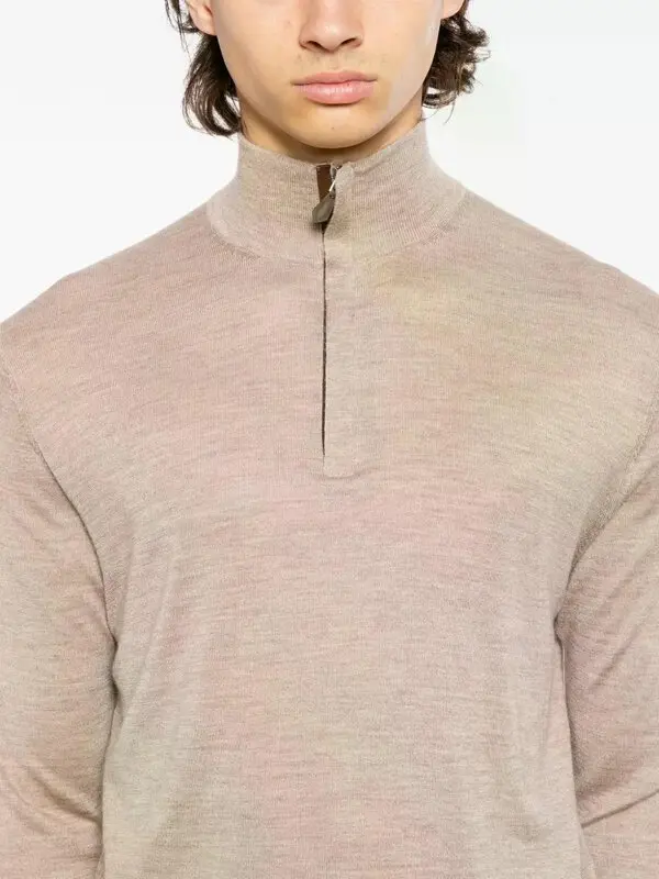 N.peal Regent Zipped Top - Brown
