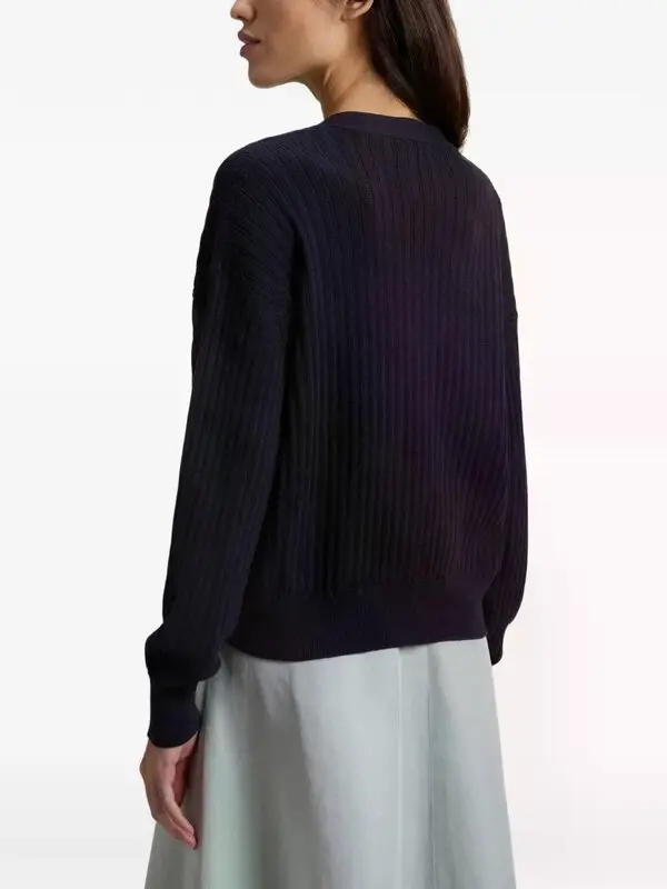 Woolrich V-neck Ribbed Cardigan