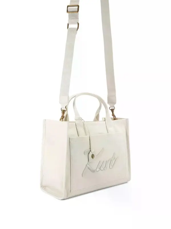 Kurt Geiger Embroidered Tote Bag - Neutrals