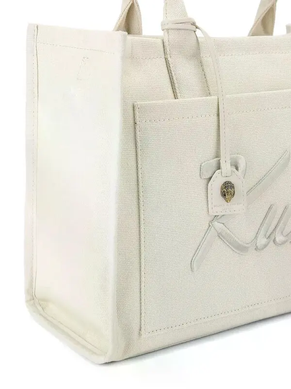 Kurt Geiger Embroidered Tote Bag - Neutrals