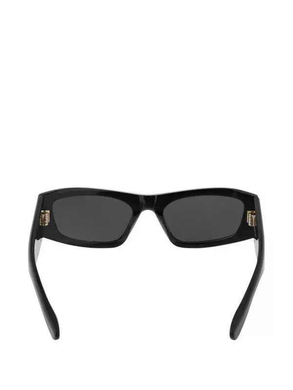 Balenciaga Nano Rectangle Logo Sunglasses - Black