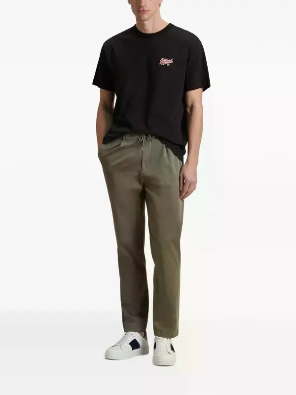 Woolrich Logo Crew-neck T-shirt - Black