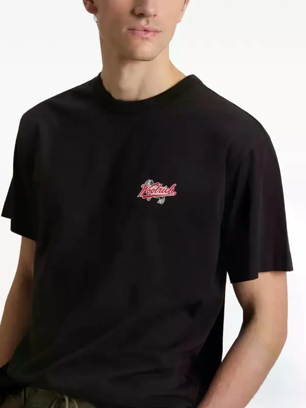 Woolrich Logo Crew-neck T-shirt - Black