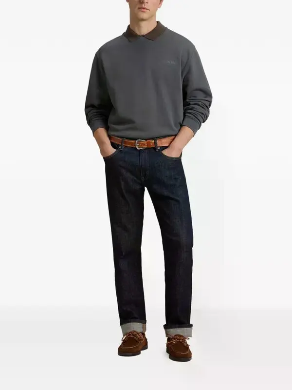 Woolrich Macro Logo Crew-neck Sweatshirt - Grey
