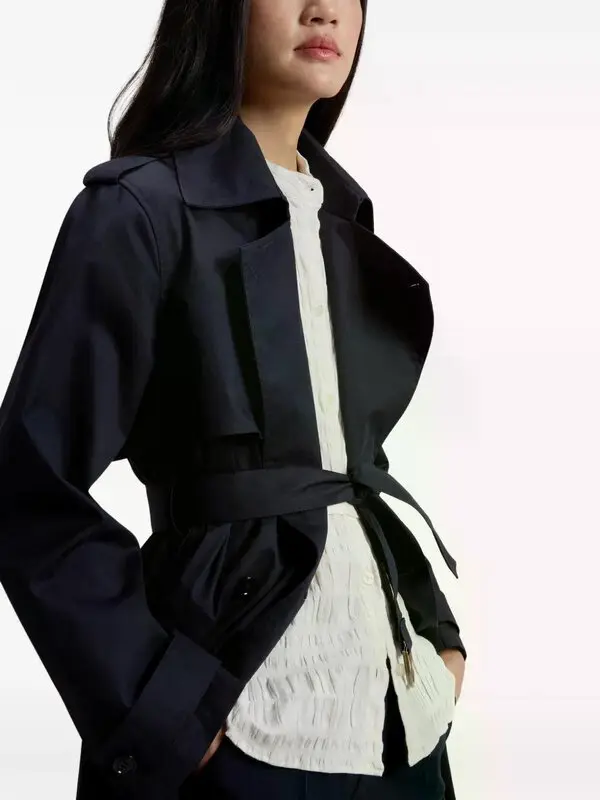 Woolrich Double-breasted Belted Trench Coat