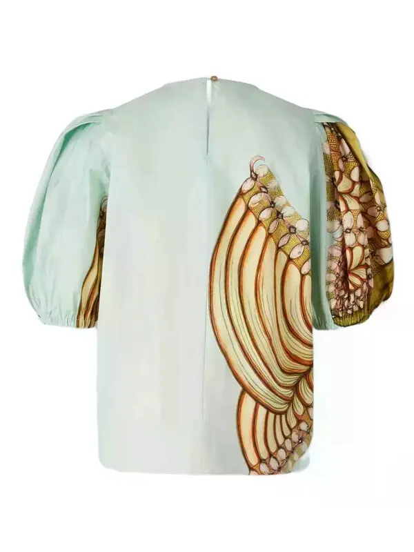 Ulla Johnson Ravena Puff-sleeve Top - Blue