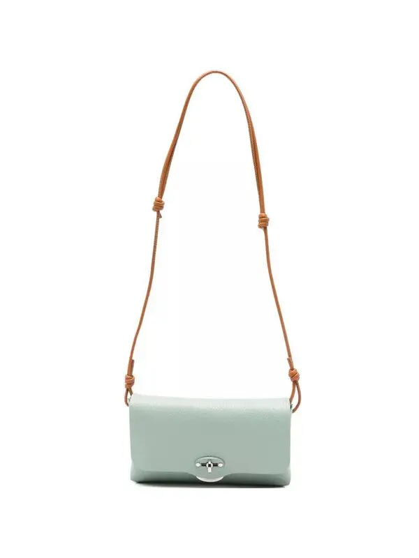 ZANELLATO Small Lettera Turnlock Clutch - Blue