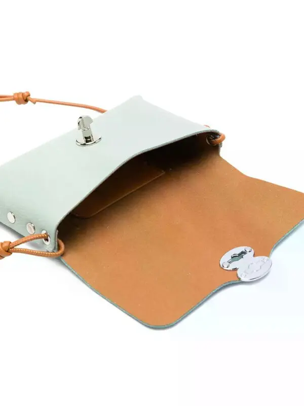 ZANELLATO Small Lettera Turnlock Clutch - Blue