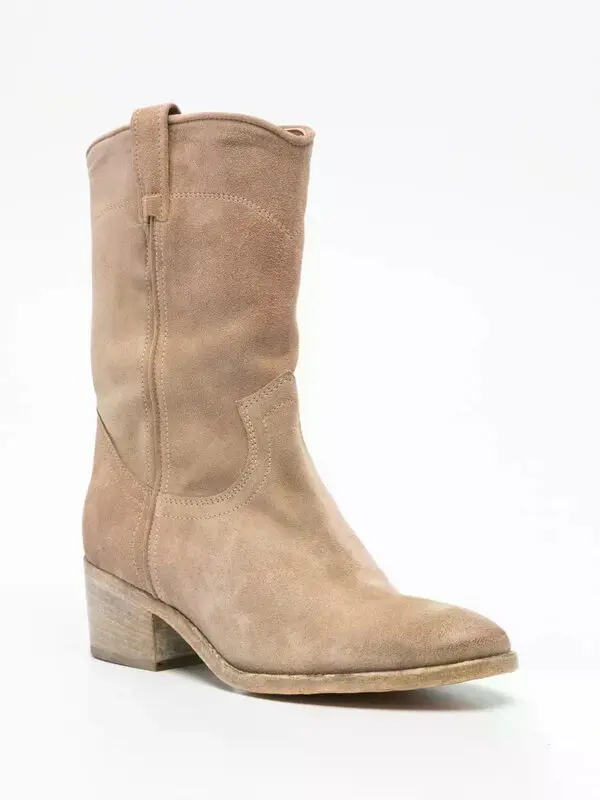 CURIOSITÈ Leather Cowboy Boots