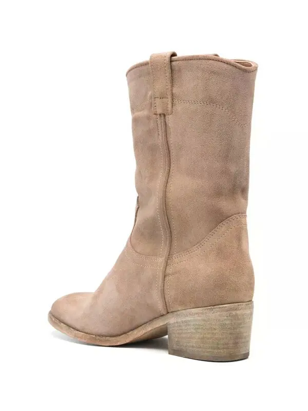 CURIOSITÈ Leather Cowboy Boots