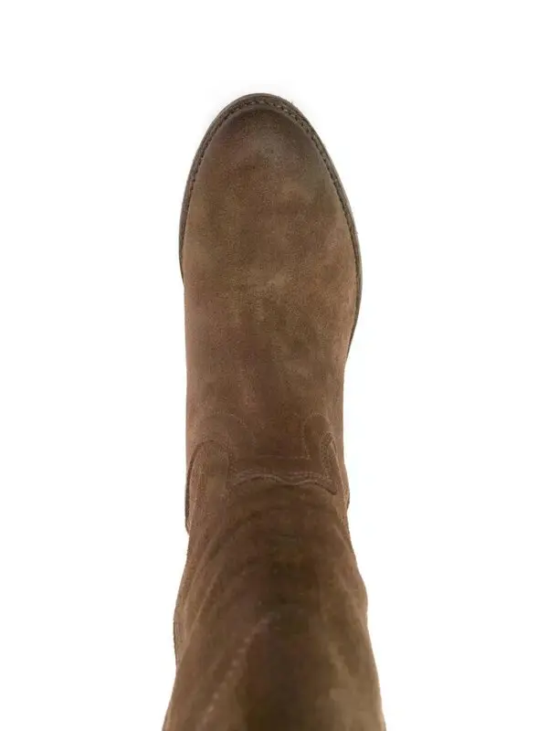 CURIOSITÈ Leather Cowboy Boots