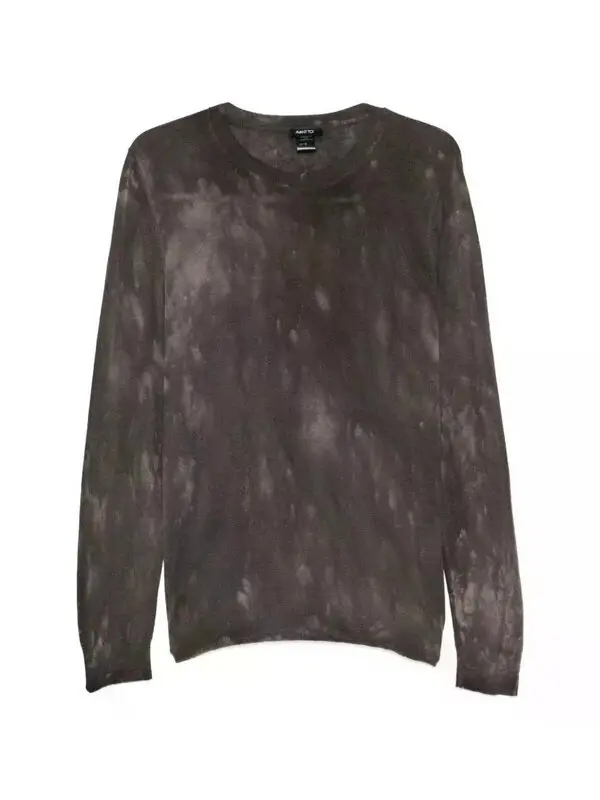 Avant Toi Tie-dye Sweater - Grey