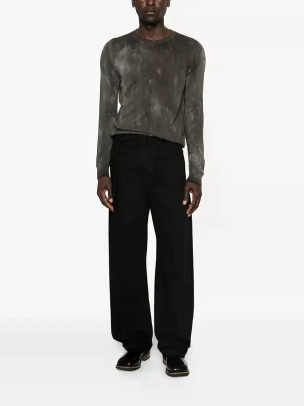 Avant Toi Tie-dye Sweater - Grey