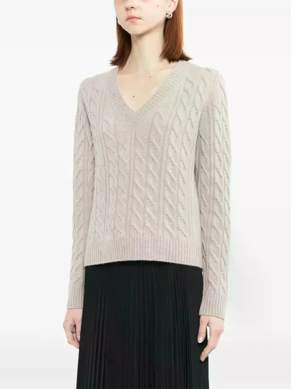 N.peal Frankie V-neck Sweater - Brown