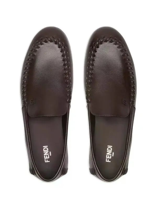 Fendi Leather Loafers