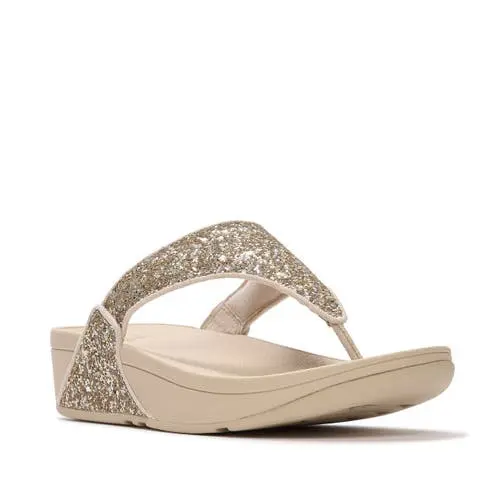 Fitflop Lulu Multi Glitter Tp Sandal - Platino/silver