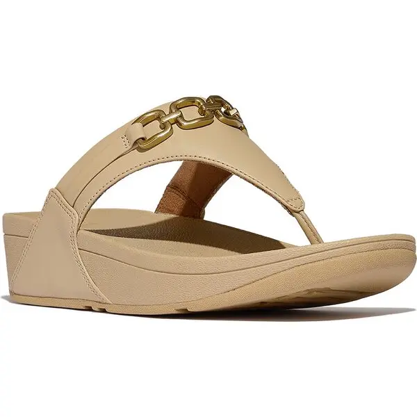 Fitflop Lulu Square Chain Sandal - Cappuccino