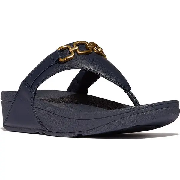 Fitflop Lulu Square Chain Sandal - Midnight Navy