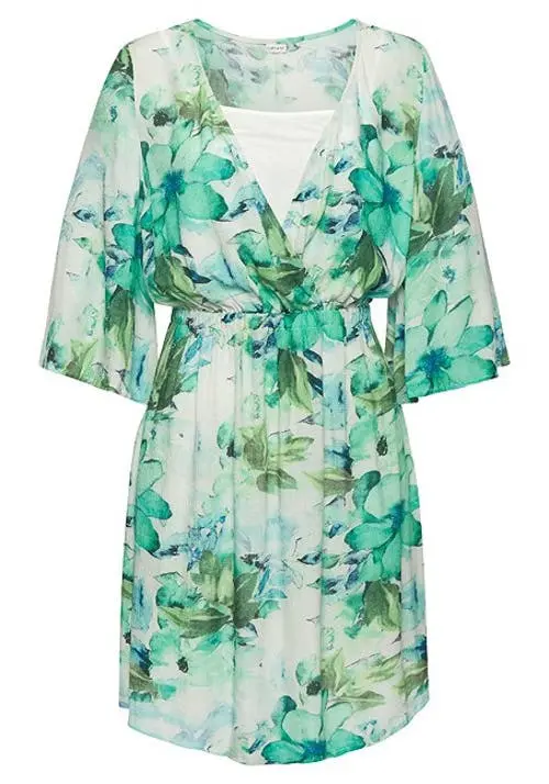 LASCANA Floral Print Fit And Flare Dress