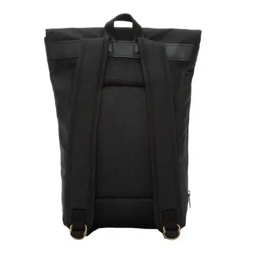 TOKEN Waxed Nylon Bergen Backpack - Black