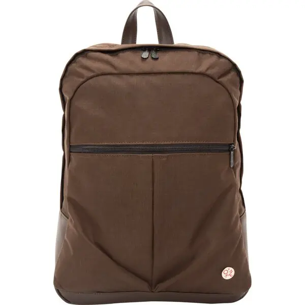 TOKEN Waxed Nylon Woodhaven Backpack - Dark Brown