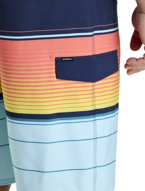 O'Neill Big & Tall Lennox Stripe Board Shorts