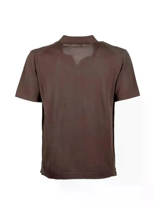 CRUNA Levanti Collar T-shirt - Brown