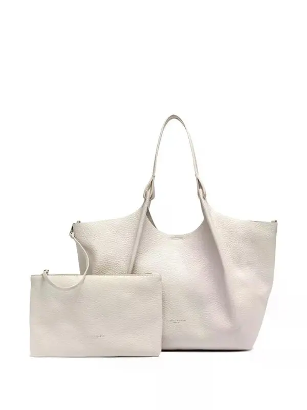 GIANNI CHIARINI Pebbled Tote Bag - White