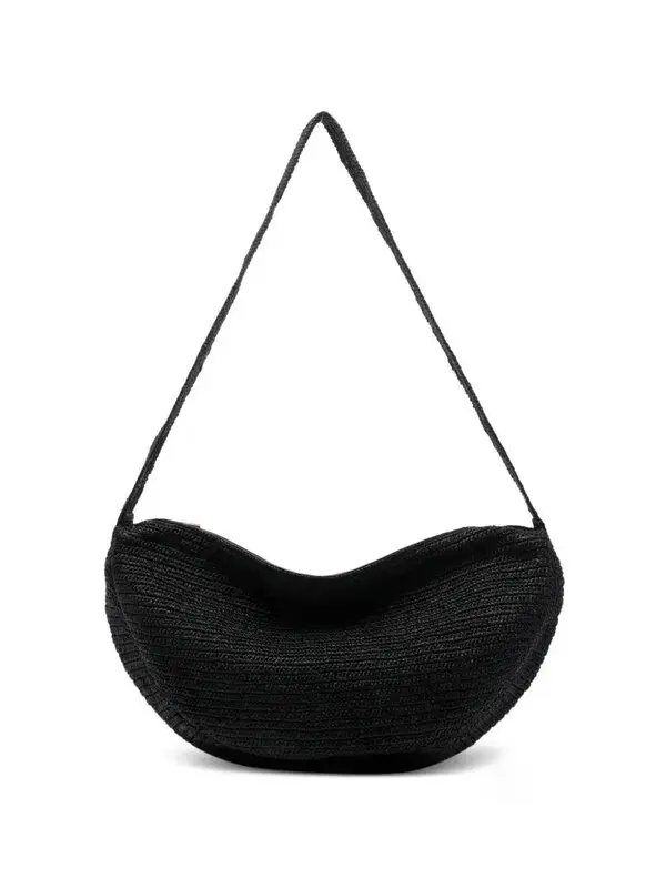 IBELIV Raffia Shoulder Bag - Black