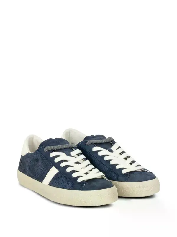 D.a.t.e. Perforated Sneakers - Blue