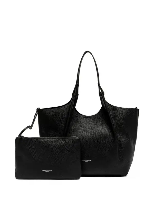 GIANNI CHIARINI Dua Textured Tote Bag - Black