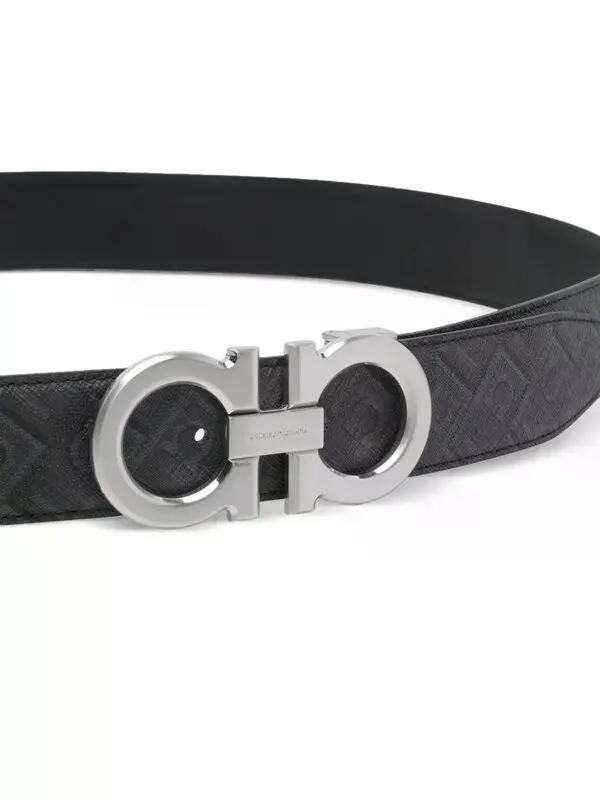 FERRAGAMO Gancini Logo Reversibile Belt