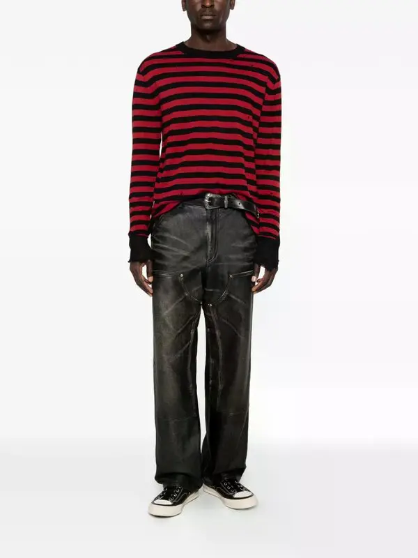 KAMIYA Striped Sweater - Red