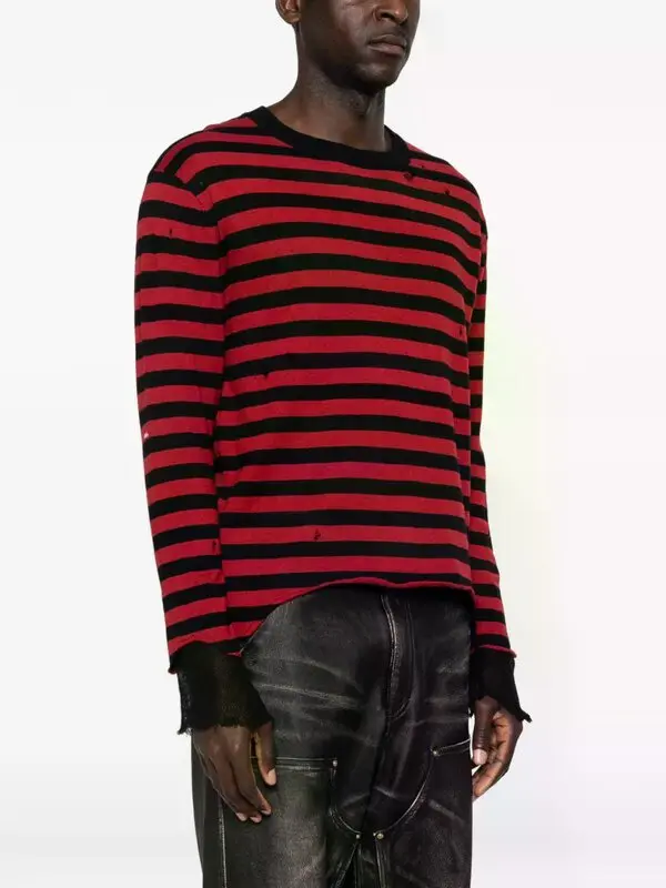 KAMIYA Striped Sweater - Red