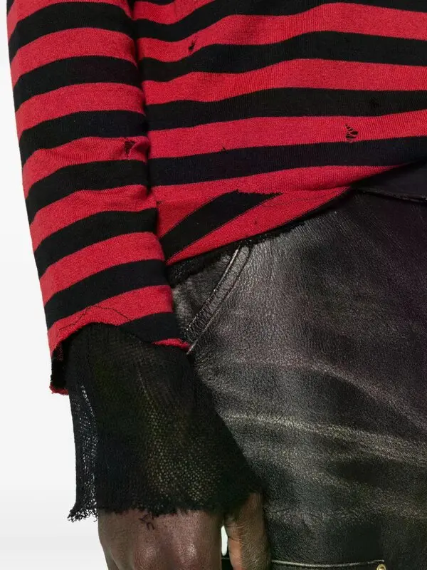 KAMIYA Striped Sweater - Red