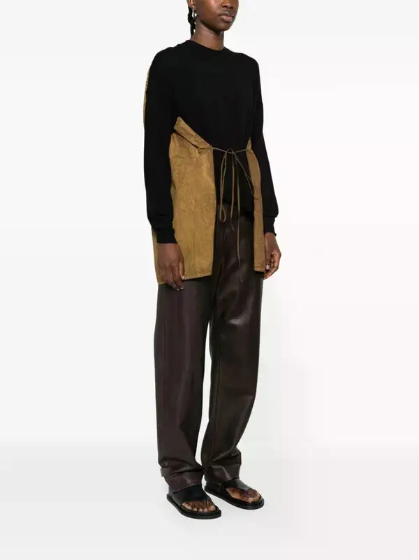 UMA WANG Contrasting-panel Sweater