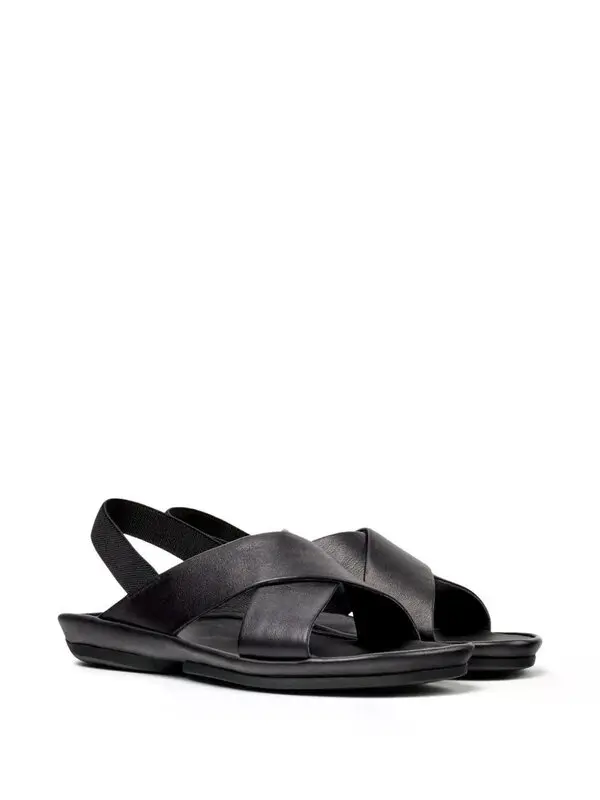 Camper Right Isla Crossover-strap Sandals - Black
