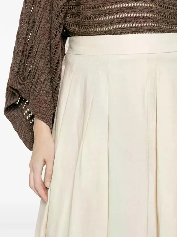 Peserico Pleated Maxi Skirt