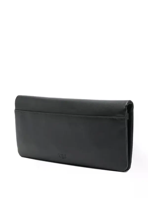 Pinko Medium Love Bag Click Soft Horizontal Clutch - Black