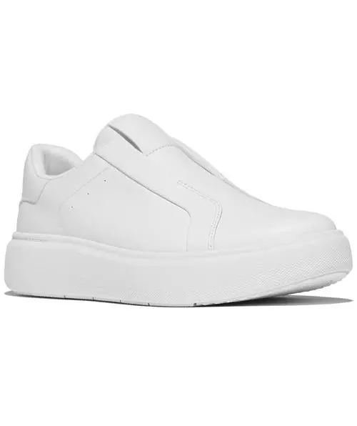 Fitflop Rtg Leather Laceless Sneakers - Urban White