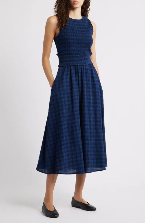 FRNCH Saquarema A-line Dress - Bleu Marine