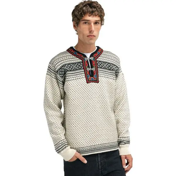 DALE OF NORWAY Setesdal Uni Sweater - Off White/black