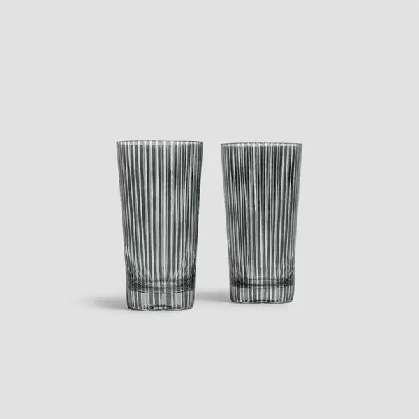 TOGAS Dormer Set Of Glasses For Drinks - Grey