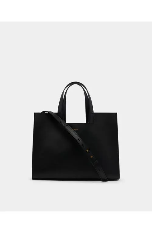 Bally Easy Tote Bag In Leather - Black